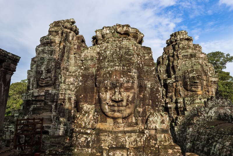 The Faces of Bayon stock image. Image of ancient, asia - 57987381