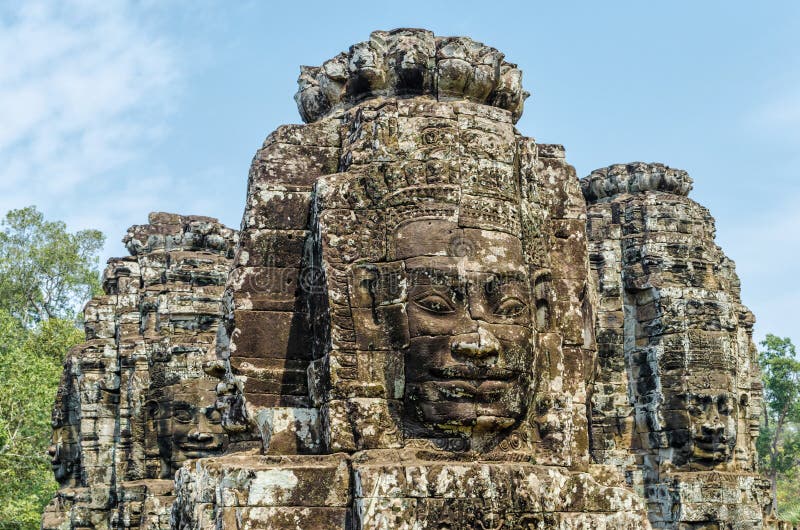 Angkor Thom: Temple of Bayon Stock Image - Image of famous, ruin: 6788551