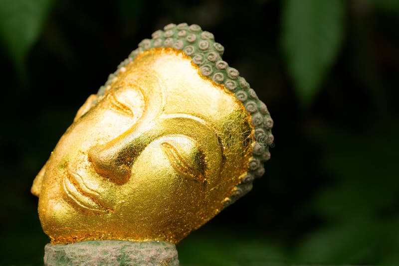 Faces of Buddha Image Take in Close Up Stock Image - Image of ...