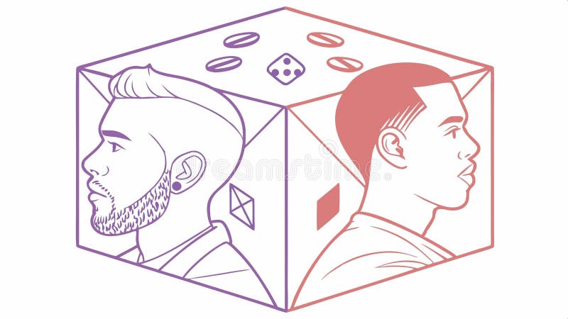 Faces in Cube Abstract Art, Portrait Design for Modern and Conceptual ...