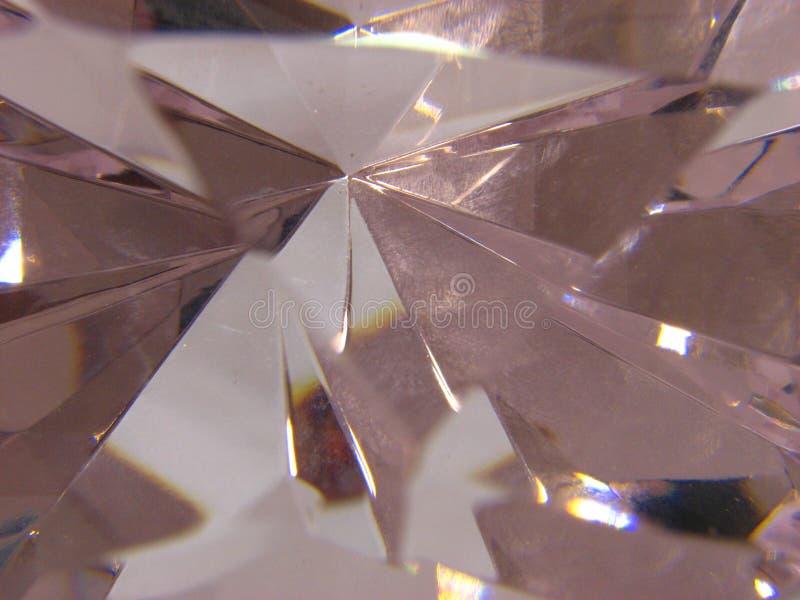 Facets of Light Pink Crystal Stock Image - Image of abstraction ...