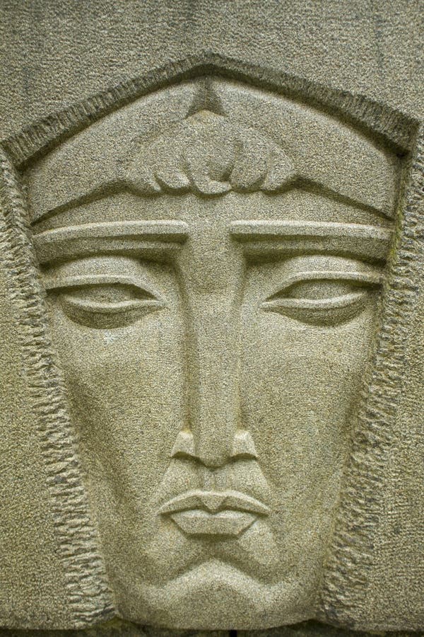 Stone Faces of Monuments, Macro Stock Photo - Image of head, slotted ...