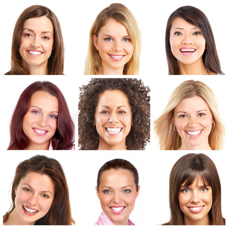Faces, smiles and teeth stock photo. Image of skincare - 13942088