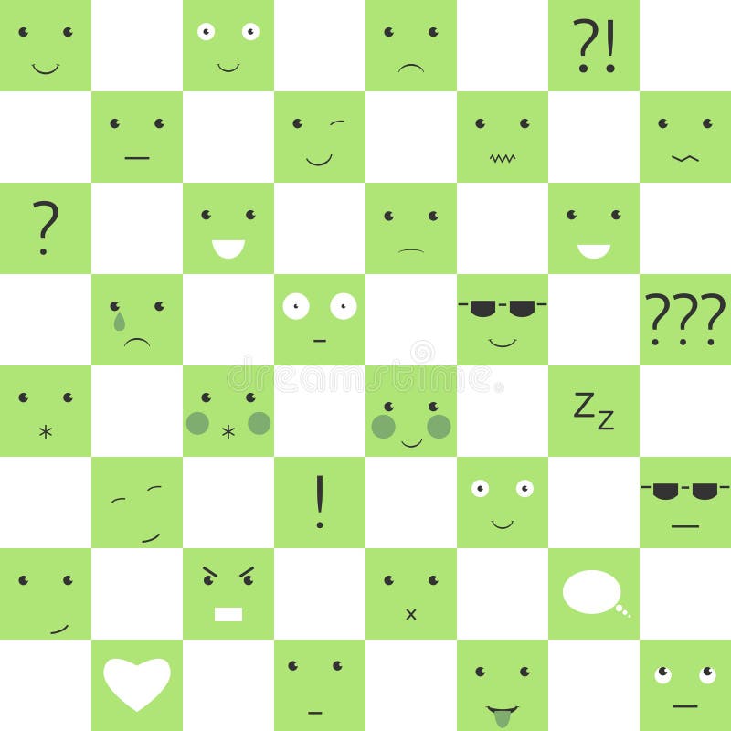 Faces and symbols pattern stock vector. Illustration of crazy - 64546201