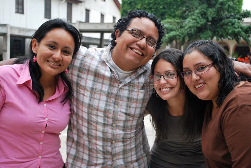 Hispanic friends talking stock photo. Image of friendship - 9197720