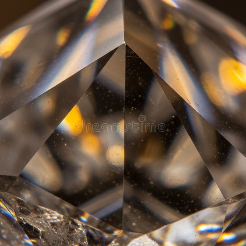 Faceted Gemstone Displaying Intricate, Angular Surfaces Reflecting ...