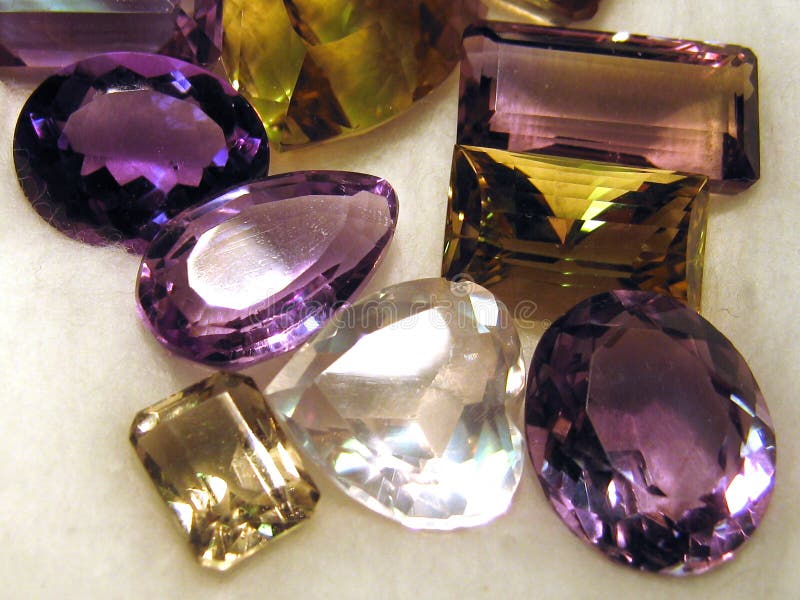 Faceted gemstones stock photo. Image of purple, amethyst - 14676528