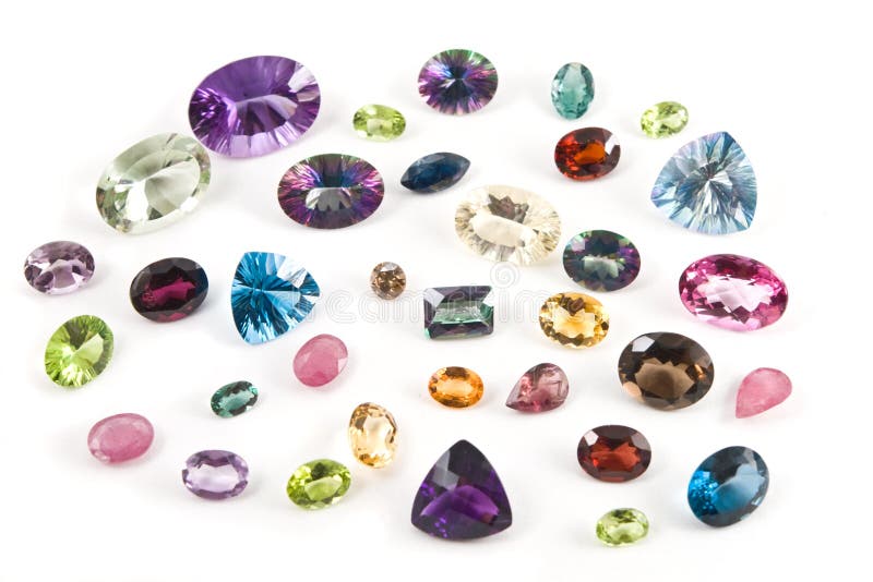 Faceted Gemstones stock photo. Image of round, faceted - 5151118
