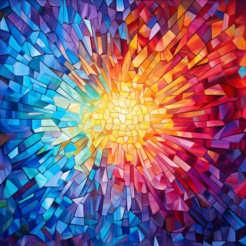 The Faceted Matrix: a Matrix of Interconnected Faceted Shapes Stock ...