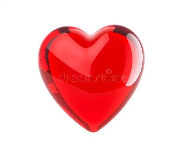 Faceted Ruby Heart Design stock illustration. Illustration of heart ...
