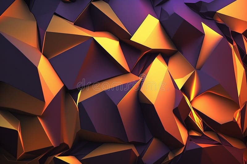 Faceted Vibrant Colorful Background with Geometric Triangles and ...