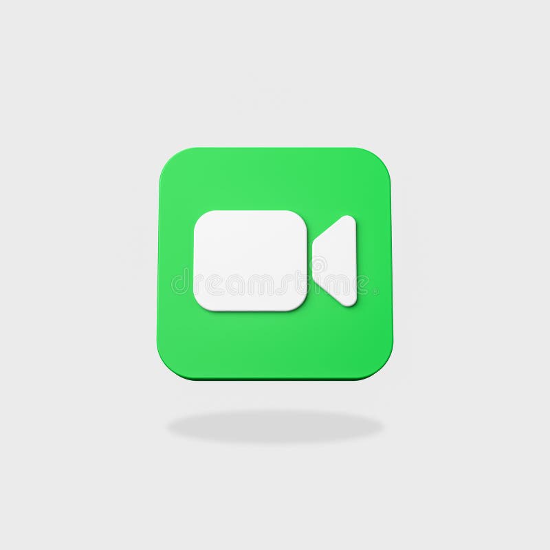 Facetime App Icon on Flat Gray Background Editorial Stock Photo ...