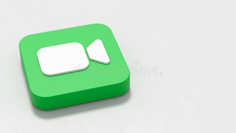 Facetime App Icon on Gray Background with Copy Space Editorial Photo ...