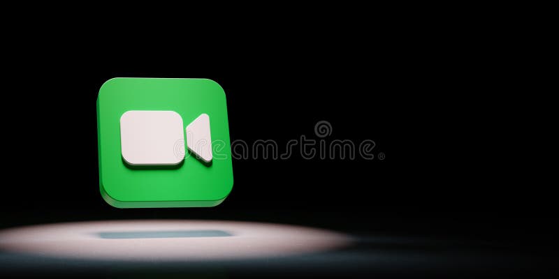 Facetime App Icon Spotlighted on Black Background Editorial Image ...