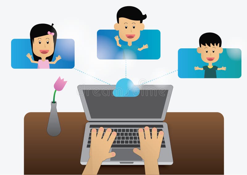 Facetime Stock Illustrations – 683 Facetime Stock Illustrations ...