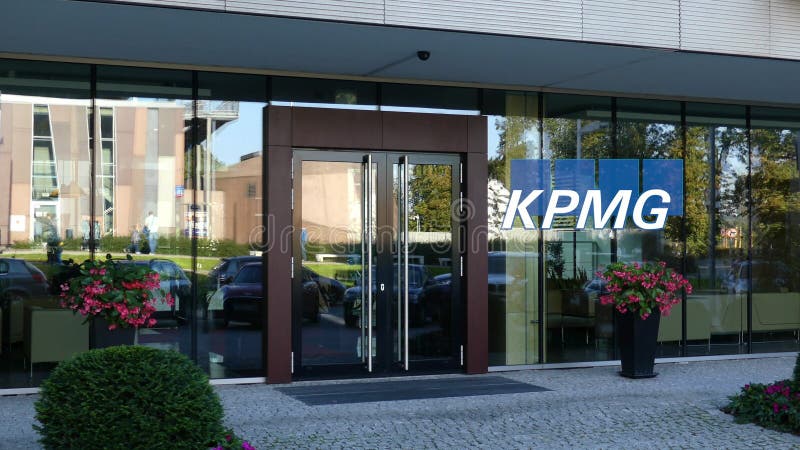 Logo de KPMG en la pared imagen de archivo editorial. Imagen de ...