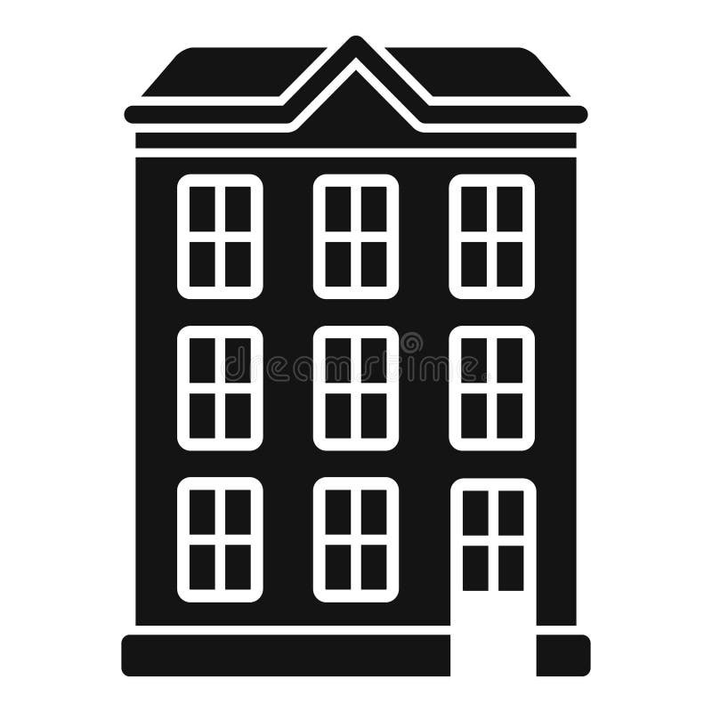 Fachada Del Edificio Antiguo De La Ciudad Con Puertas Y Ventanas Ilustración del Vector ...