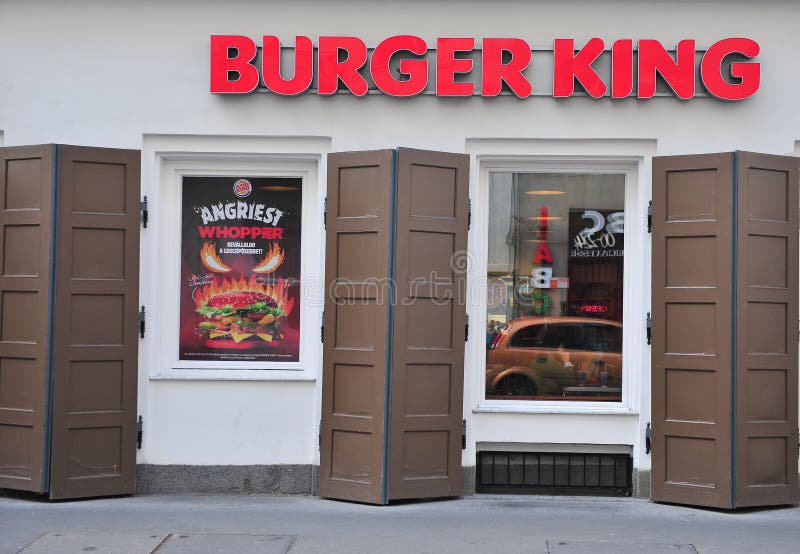 Fachada Del Restaurante De Burger King En La Calle Foto de archivo editorial - Imagen de ...