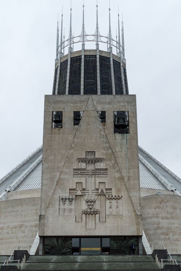 Fachada Metropolitana Da Catedral De Liverpool Imagem Editorial ...