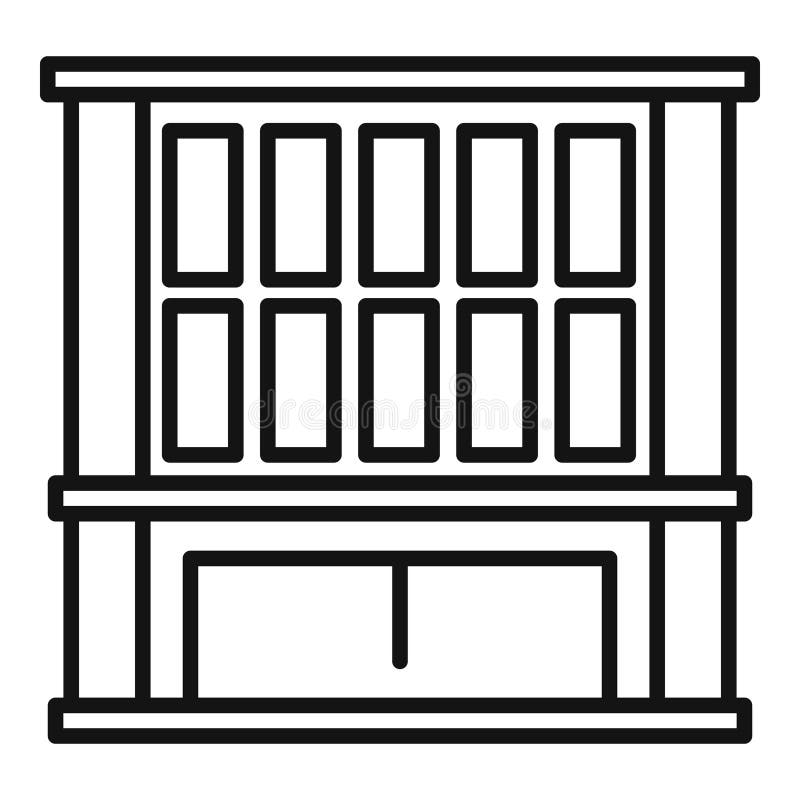 Fachada Moderna De Edificio De Oficinas Con Ventanas Ilustración del Vector - Ilustración de ...