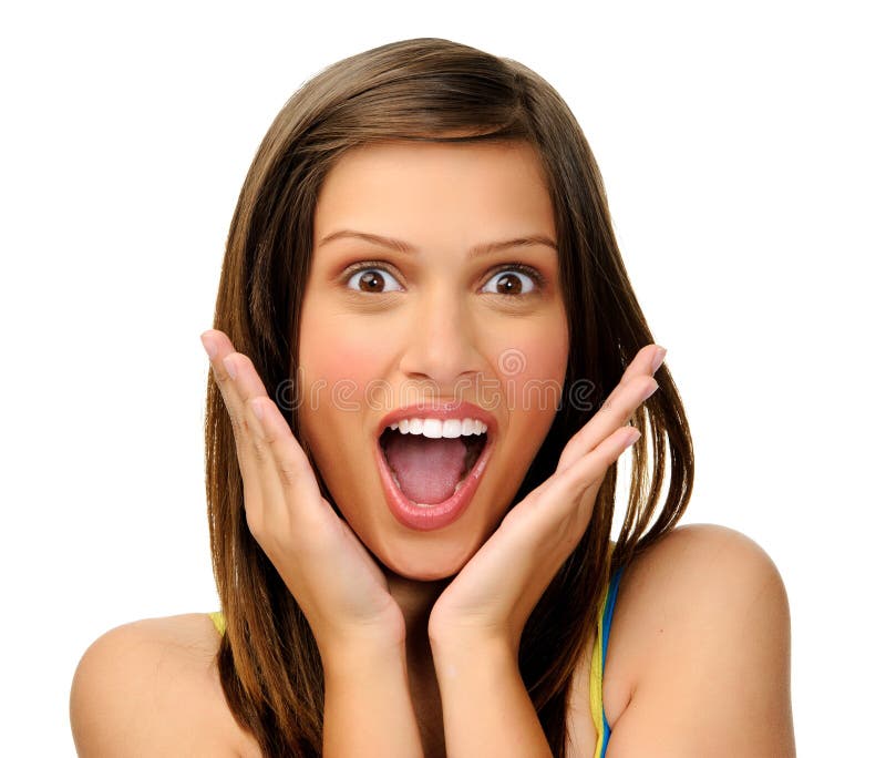 Shocked expression stock photo. Image of scared, surprised - 57791330