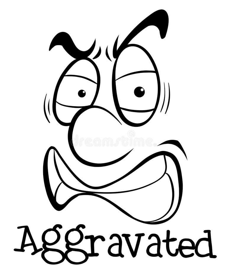 Aggravated Expression Stock Illustrations – 66 Aggravated Expression ...