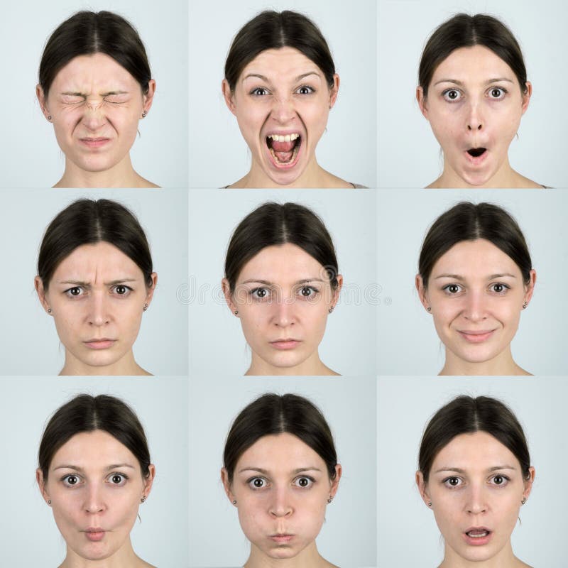 Useful Facial Expressions. Actor Faces. Stock Photo - Image of humor ...
