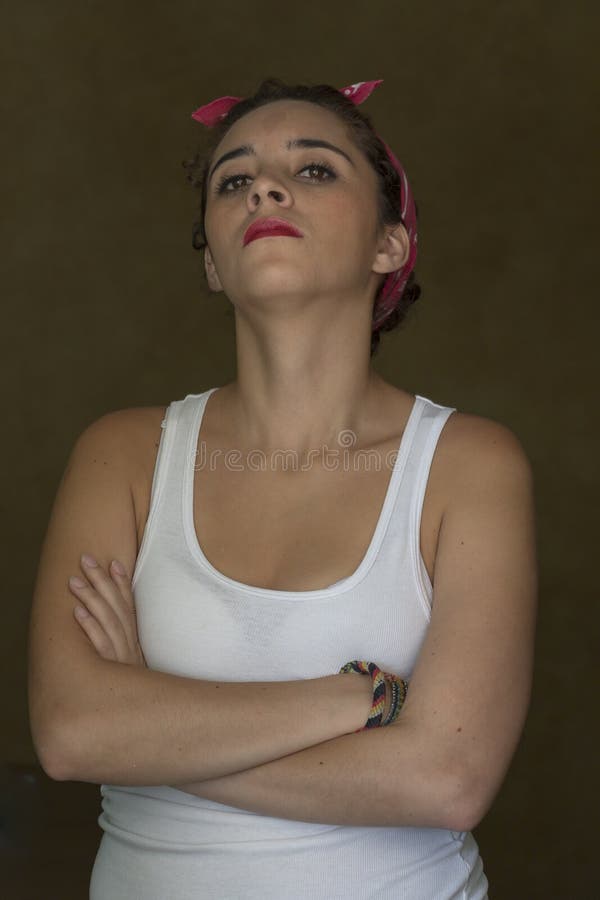 Pin up expressions stock photo. Image of feelings, motorcycles - 67498054