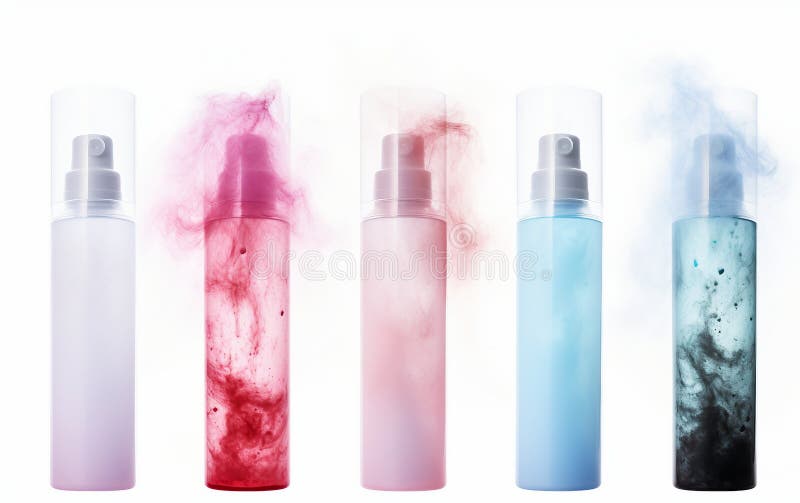 Facial Hydration Mist on White Background Stock Illustration ...