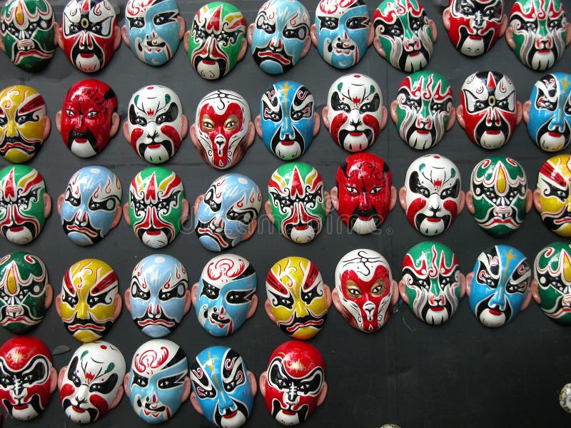 Facial Makeup of Beijing Opera Stock Image - Image of facial, asia ...