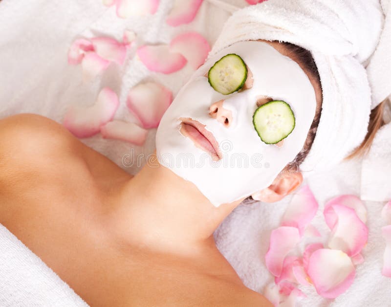 Facial mask stock photo. Image of roses, fitness, facial - 17400404