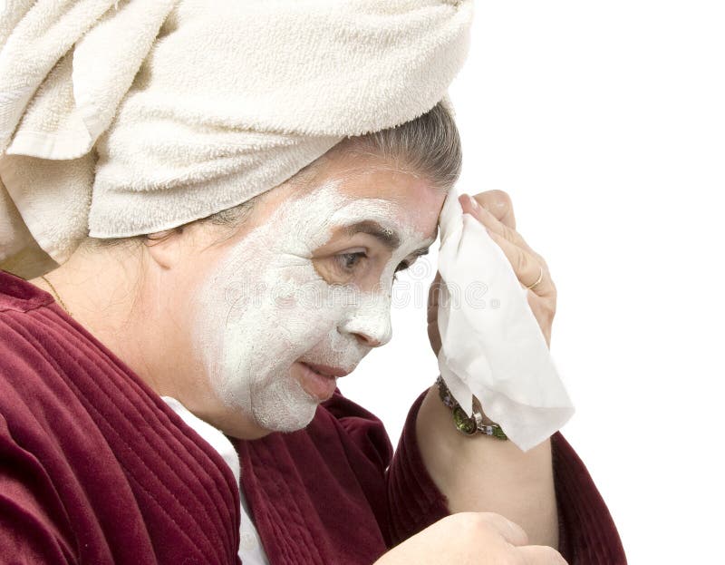 Facial Mask stock photo. Image of face, robe, facial, casual - 588450