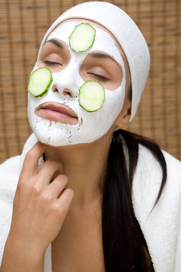 Female Facial Mask Skincare Spa Stock Photo - Image of eyepatch, face ...