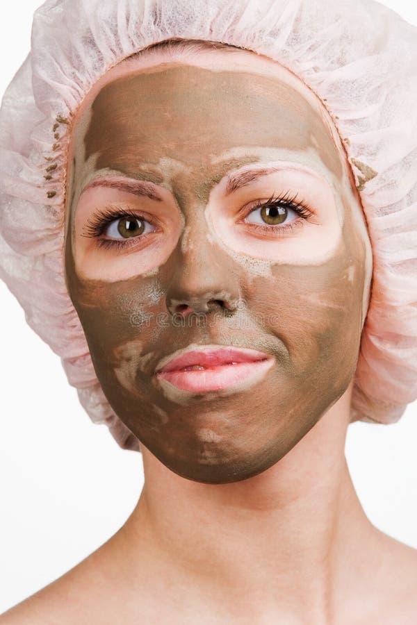 Spa Organic Chocolate Mousse Facial Mask Stock Photo - Image of herbal ...