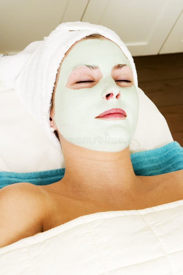 Spa Facial Aroma Mask stock photo. Image of holistic, harmony - 3219366