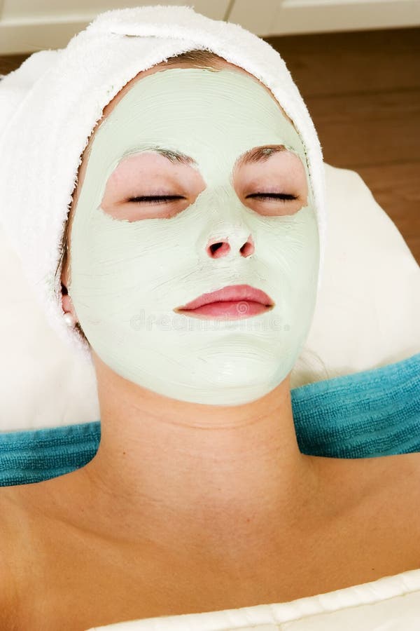Chocolate Mask Facial Spa stock photo. Image of aroma - 26467172