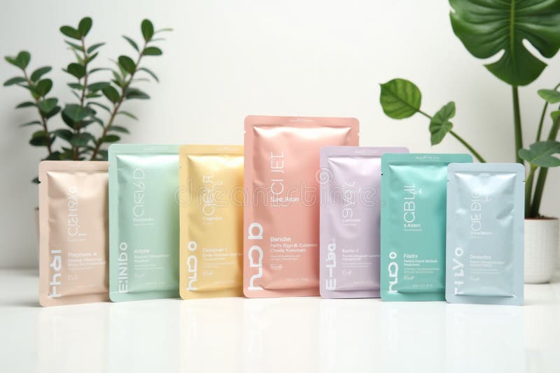 Facial Mask Set for Various Skin Concerns Stock Illustration ...