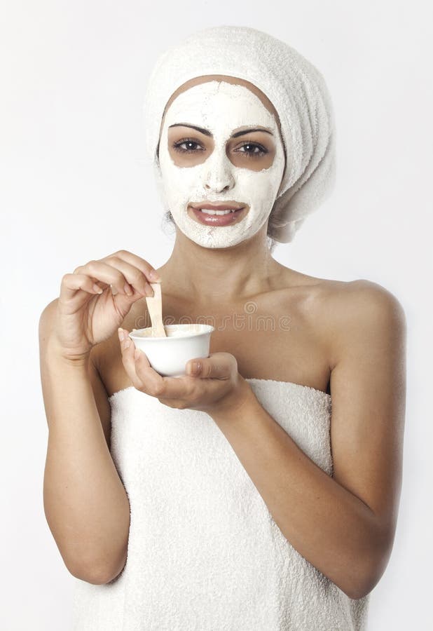 Facial Mask stock photo. Image of treatment, female, spatula - 33116316