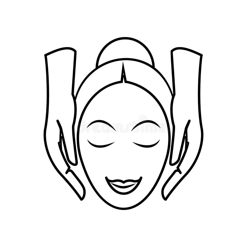 Massage Logo Design Concept Element Stock Vector Illustration Of
