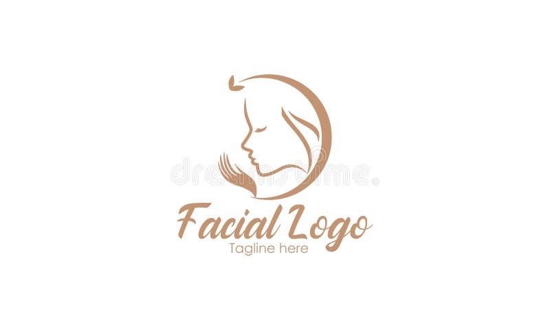Facial Massage Skin Care Logo Vector Stock Vector Illustration Of