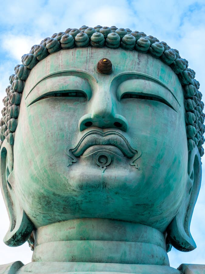 Facial Patterns of the Daibutsu Buddha at Doi Phra Chan Stock Image ...