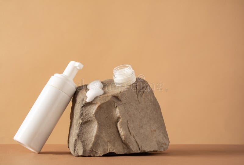 Set of Cosmetics Products with Natural Materials Stock Image - Image of ...