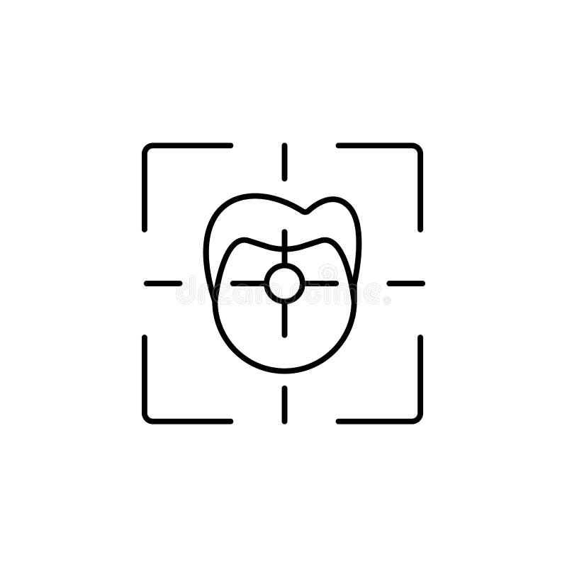 Facial Recognition, Augmented Reality Icon. Element of Augmented ...