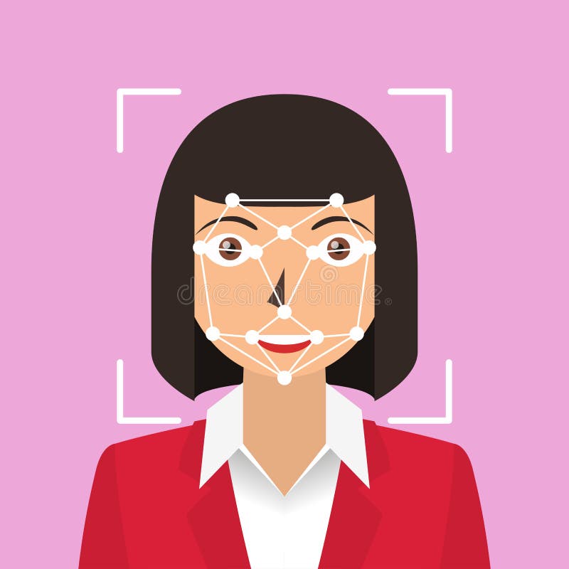 Facial Recognition. Biometric Identification. Stock Vector ... Facial Recognition. Biometric Identification. Stock Vector ...
