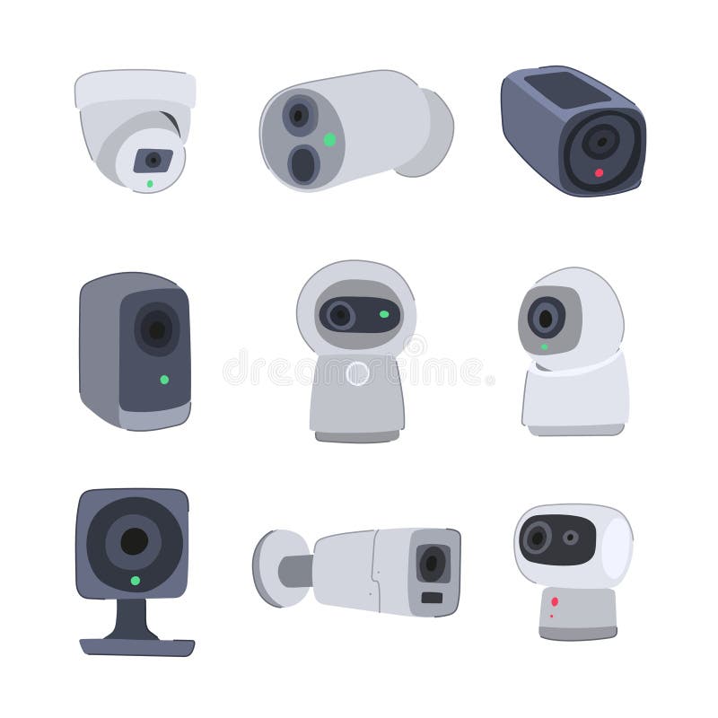Recognition Camera Set Cartoon Stock Illustrations – 82 Recognition ...