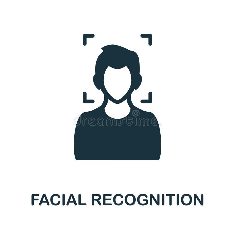 Facial Recognition Flat Icon. Colored Element Sign from Internet ...