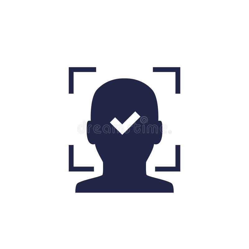 Facial Recognition Concept. Verification of Human Face in the Crowd ...