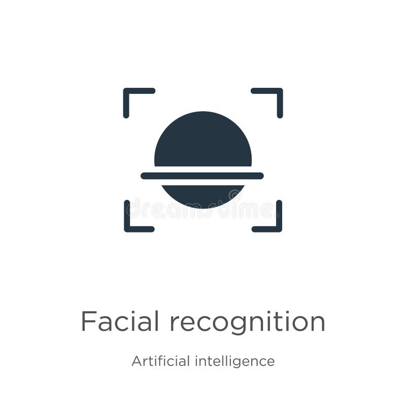 Facial Recognition Icon Vector. Trendy Flat Facial Recognition Icon ...