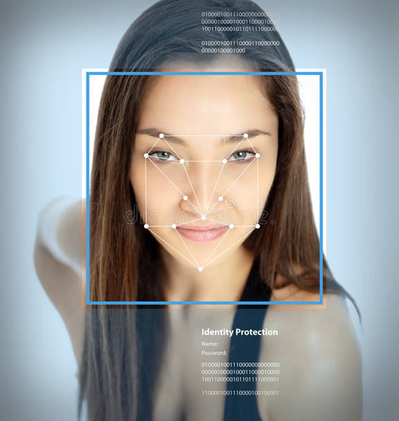 Facial Recognition Software Stock Photo - Image of software, protection ...