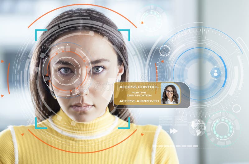 Facial Recognition System stock image. Image of language - 148730463